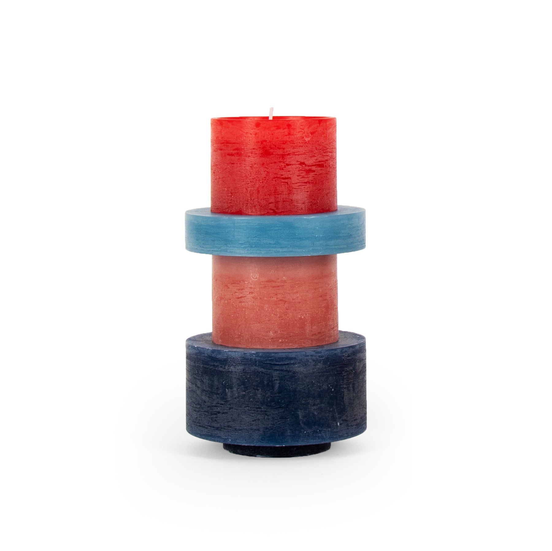 Stan Editions - CANDL STACK 04- Red & Blue , candle stacks ...